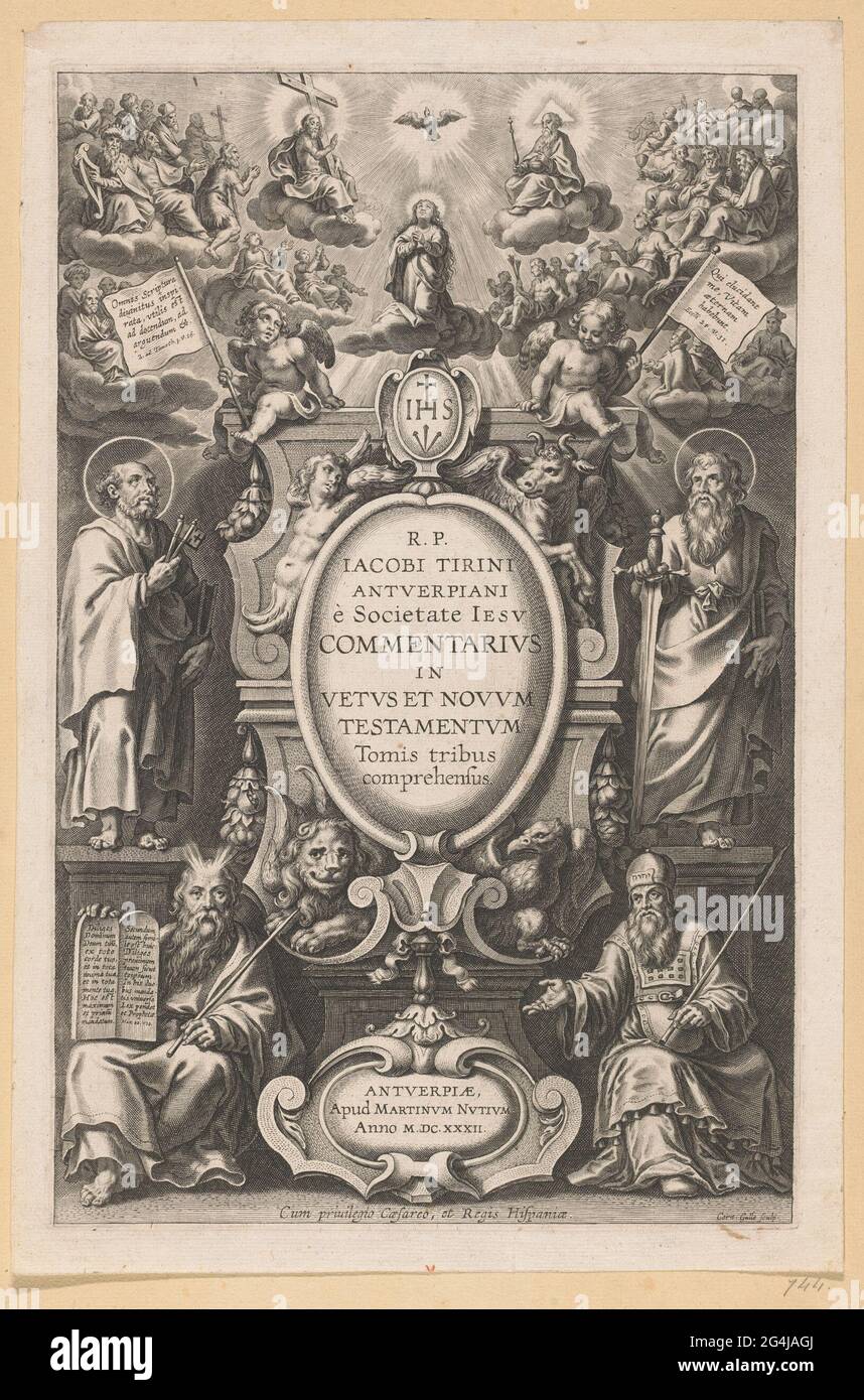 Title page for: J. Tirinus, Commentarius in Vetus et Novum Testamentum ...