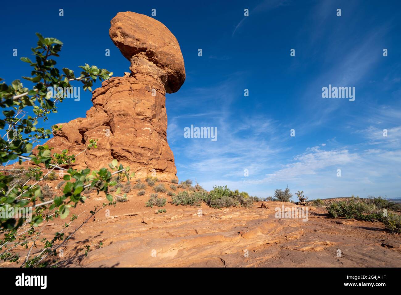 Famous balanced rock in arches hi-res stock photography and images - Alamy