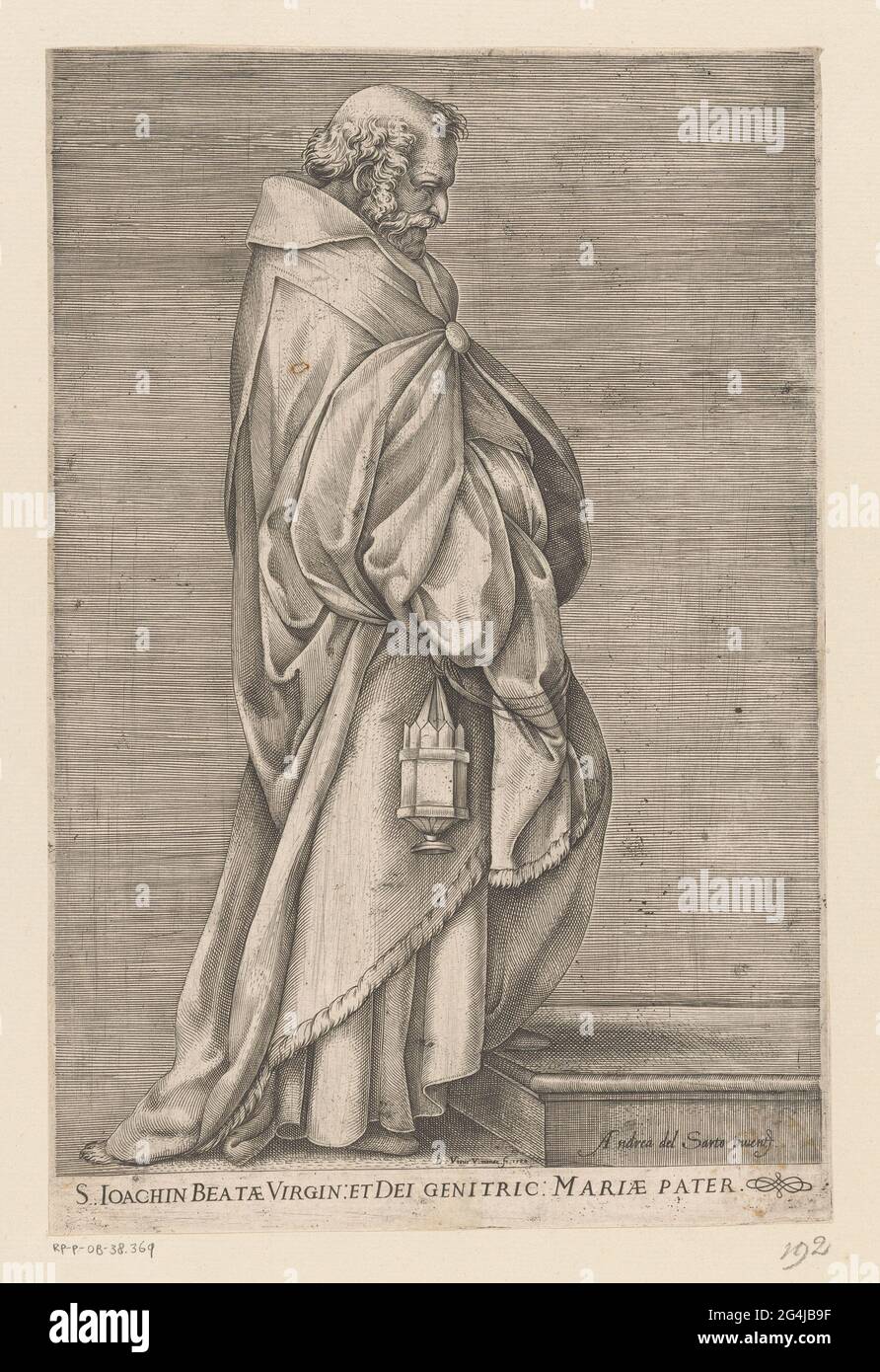 High priest Zacharias; Holy Joachim. The high priest Zacharias with ...