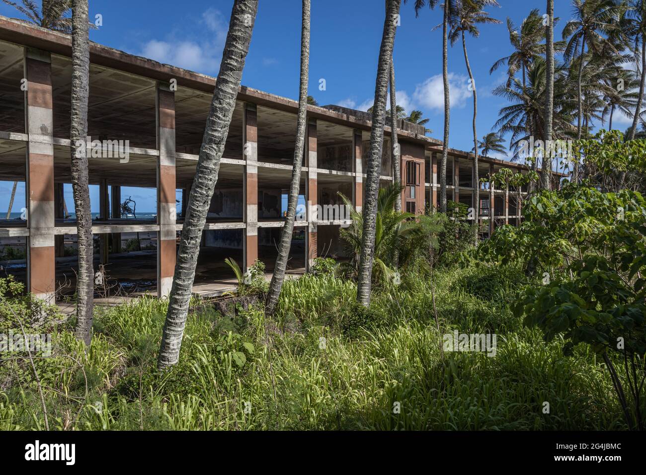 WAILUA, HAWAII, UNITED STATES - Jun 03, 2021: The eroded and abandoned ...