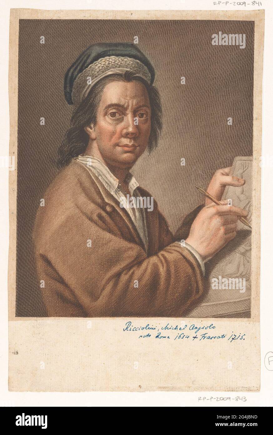 Portrait of artist michelangelo ricciolini Stock Photo - Alamy