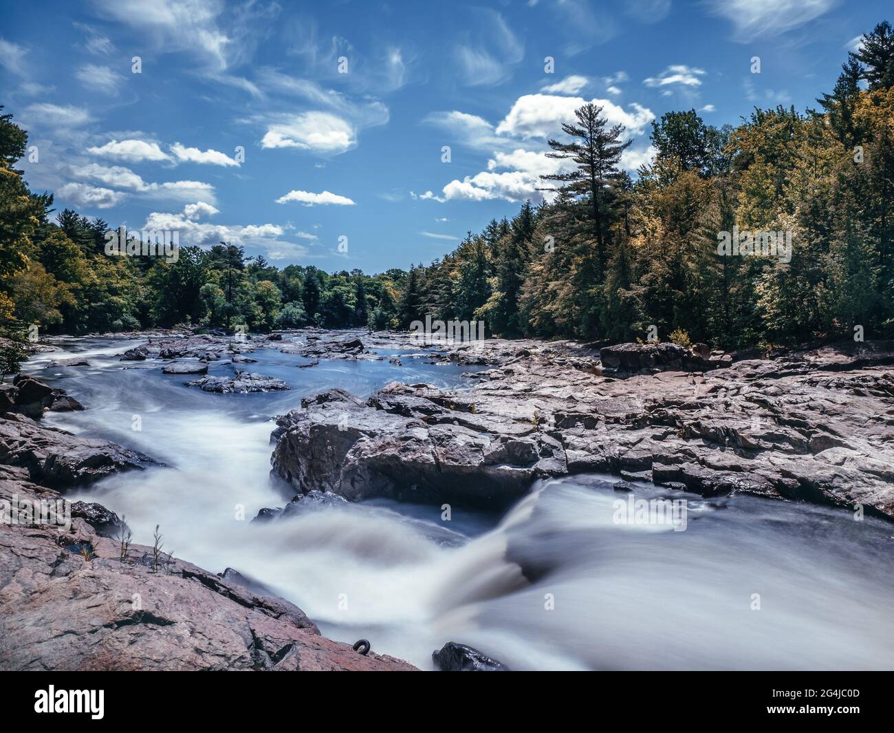River in Canada, rapids, nature, national park Stock Photo - Alamy