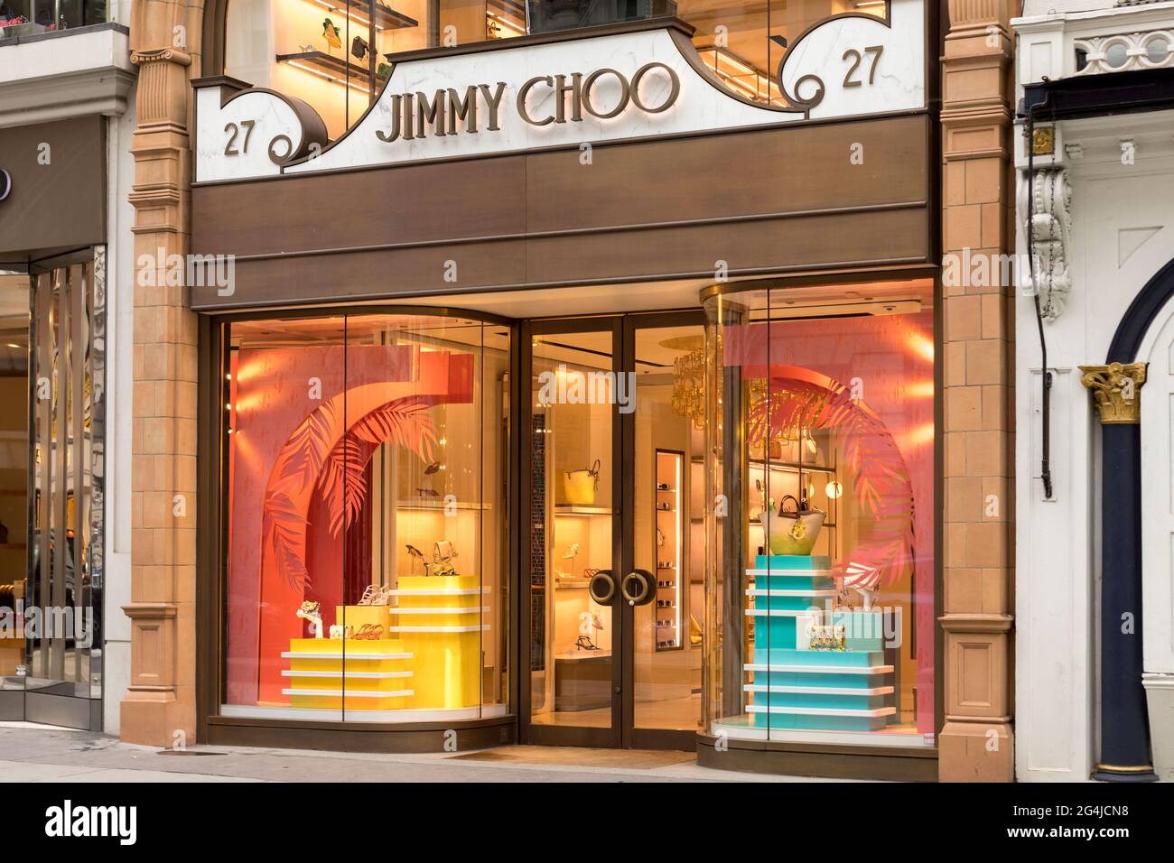 Jimmy Choo logo is seen at one of their stores on New Bond Street in ...