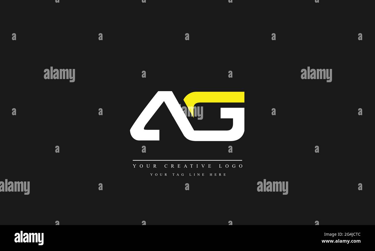 Letter a g design hi-res stock photography and images - Alamy