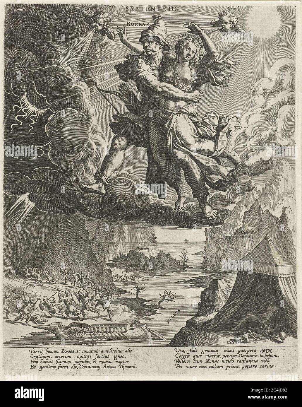 . In the air boreas, the God of the Noordenwind. He relies orithyia, an ...