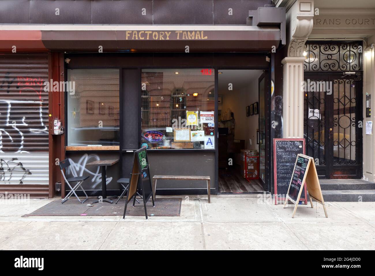 Factory Tamal, 34 Ludlow St, New York, NYC storefront photo of a tamale ...