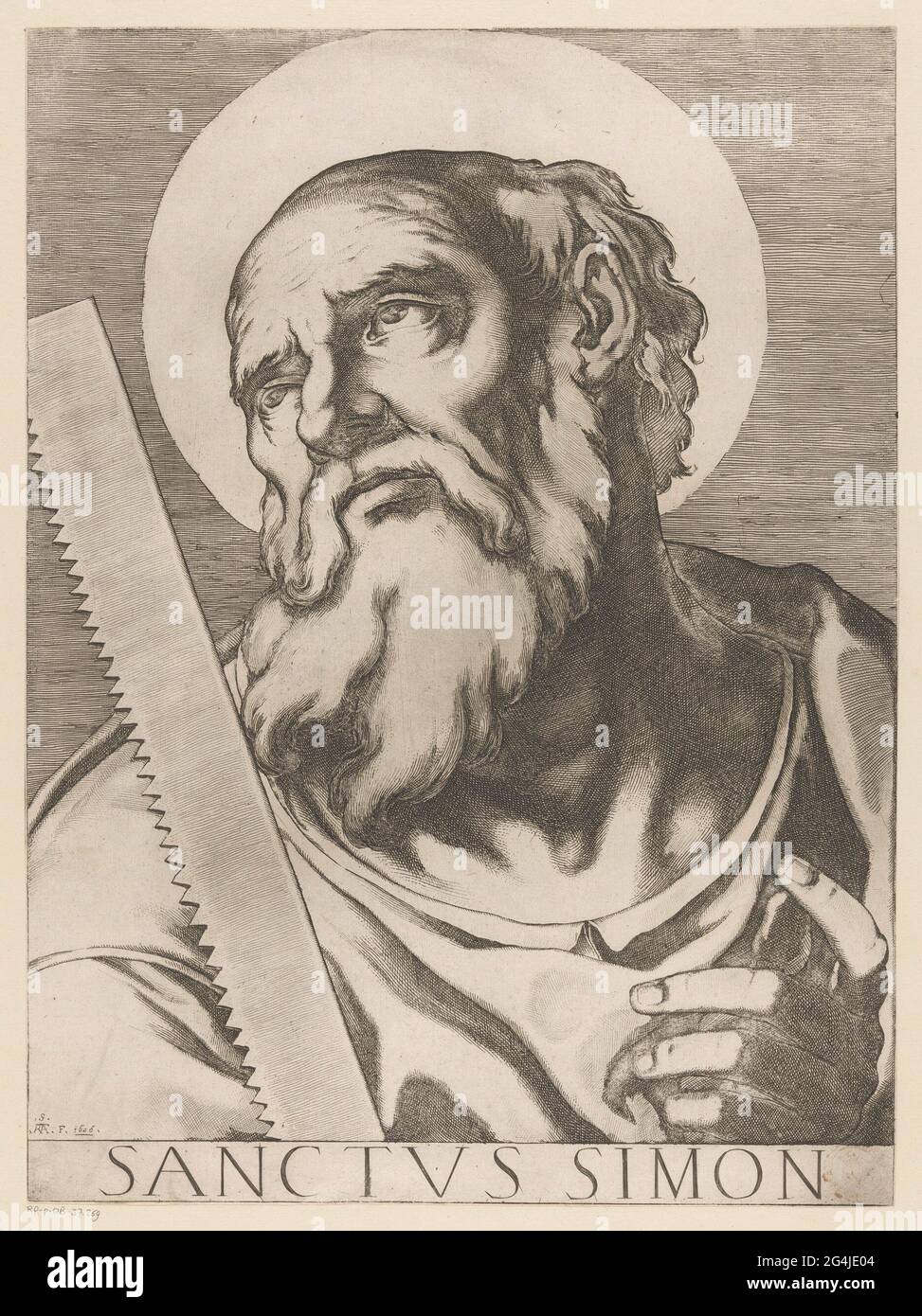 Sacred Simon Zelotes; Sanctus Simon; Christ, Maria and the twelve ...