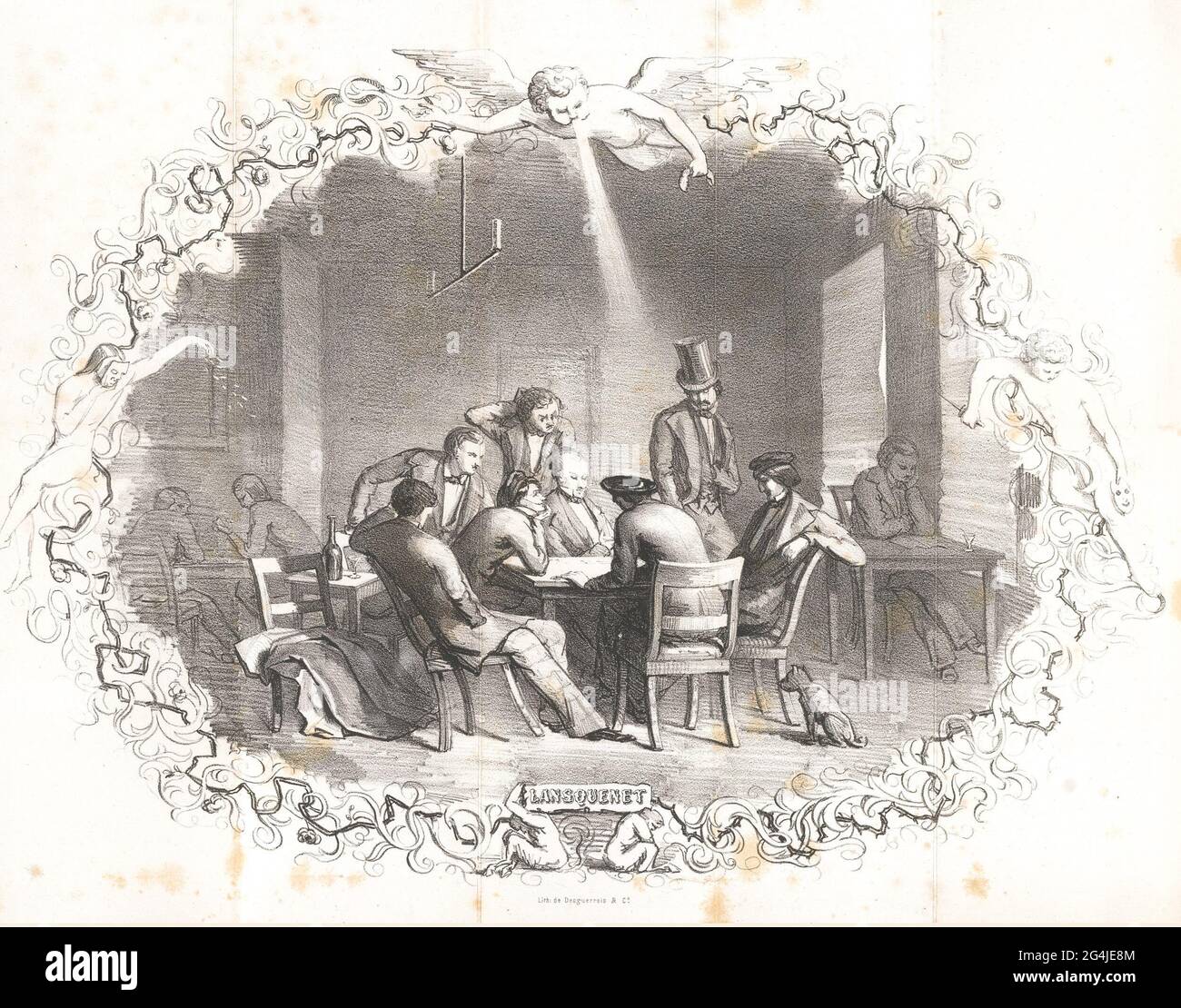 Students playing lansquenet hi-res stock photography and images - Alamy