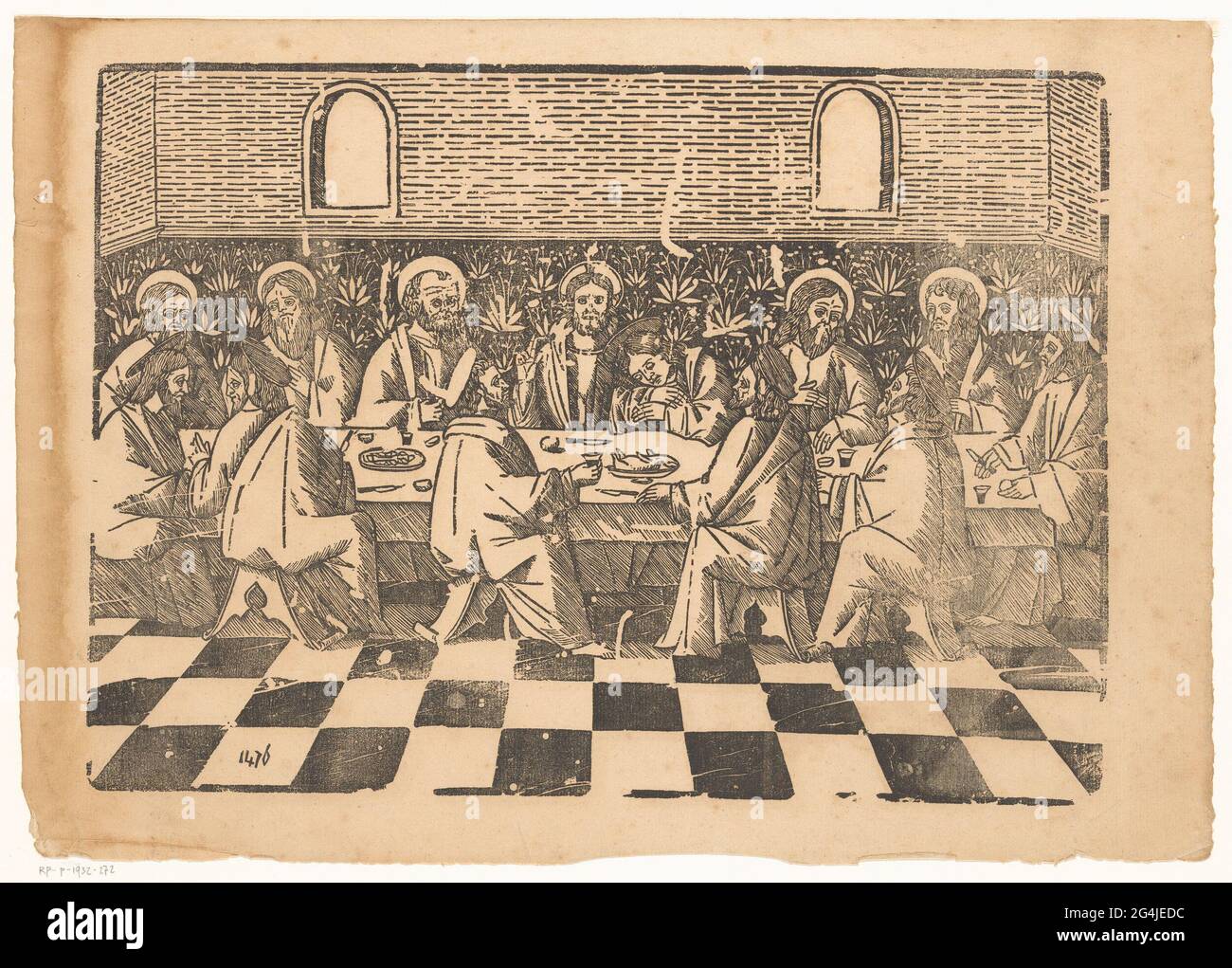 Last meal of jesus christ with his disciples hi-res stock photography ...