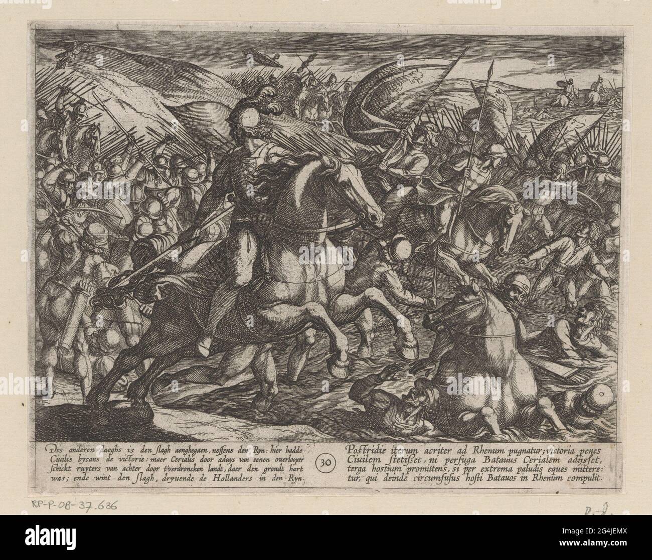 Cerialis drives the Dutch in the Rhine; The Batavian wars against the ...