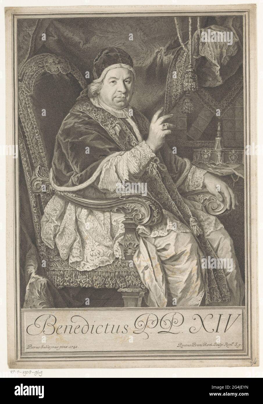 Portrait of Pope Benedict XIV Stock Photo - Alamy