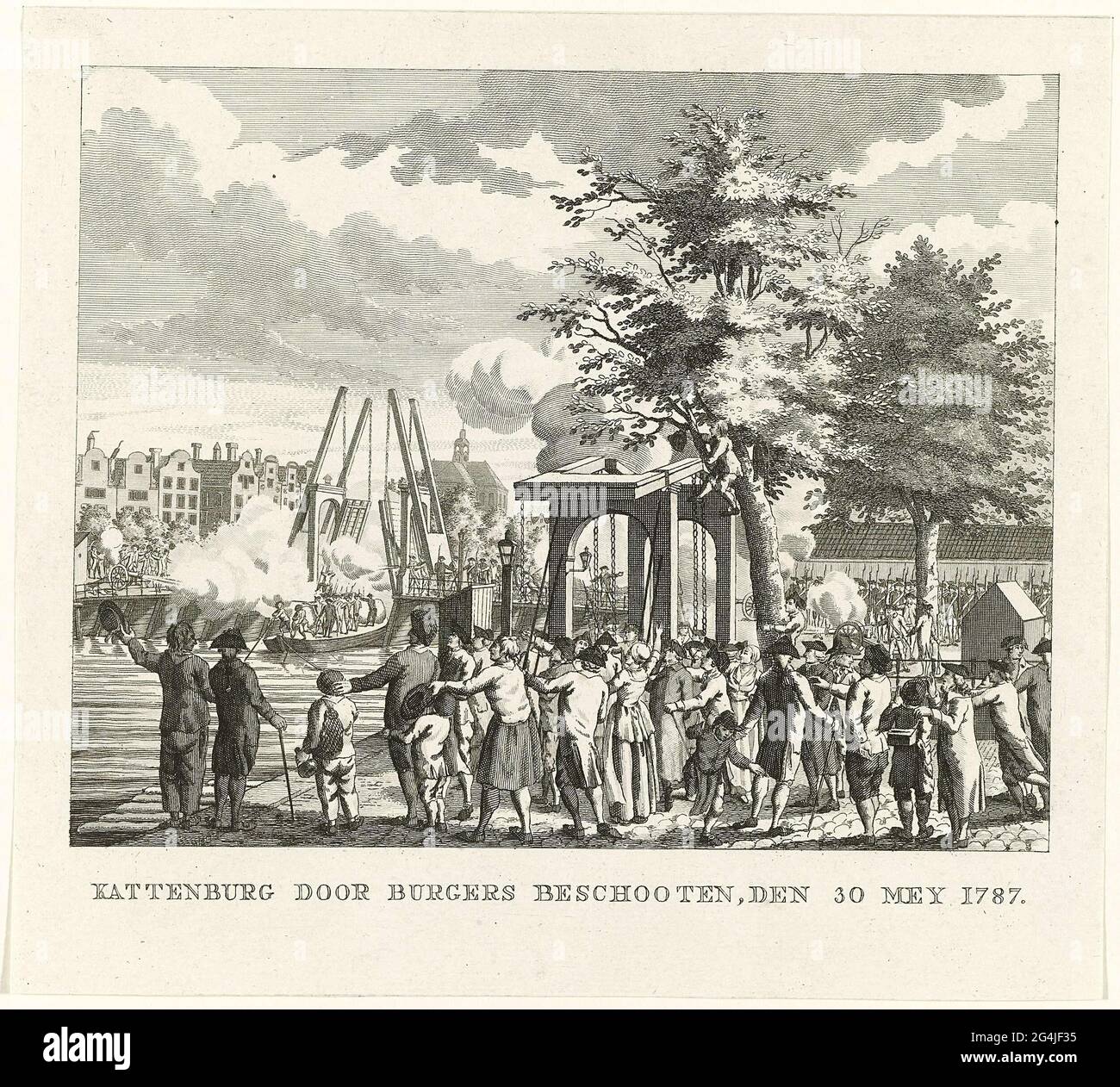. The conquest of the cat burger bridge to the island of Kattenburg on ...