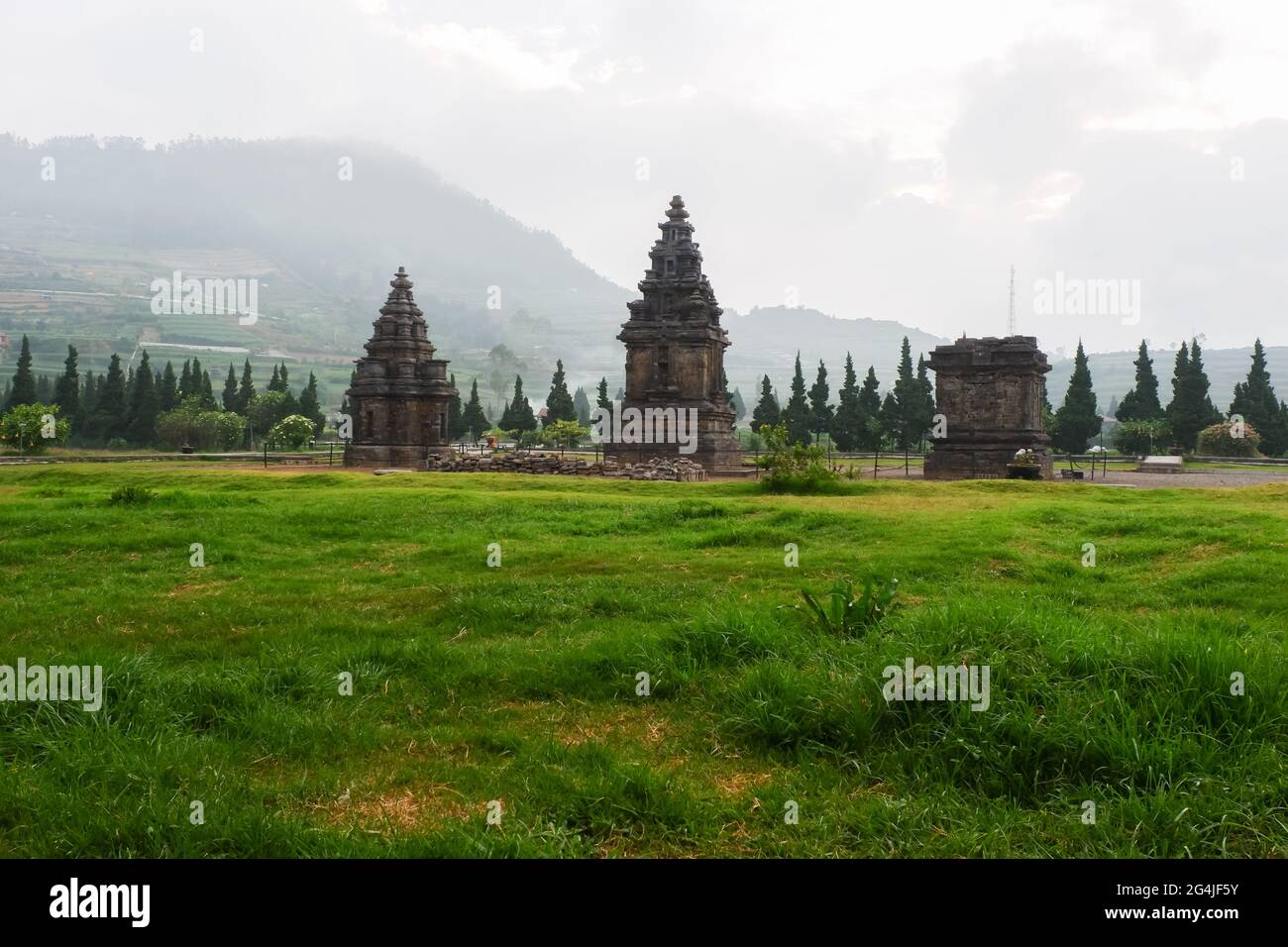 Beautiful view of the Dieng temple compound, Indonesia Stock Photo - Alamy