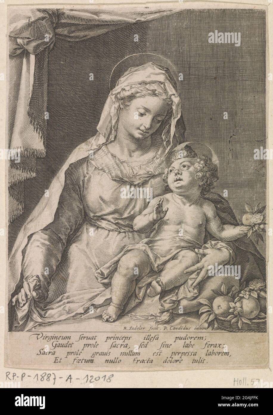 Maria with the Christ child. The Virgin Mary with the Christ child in ...