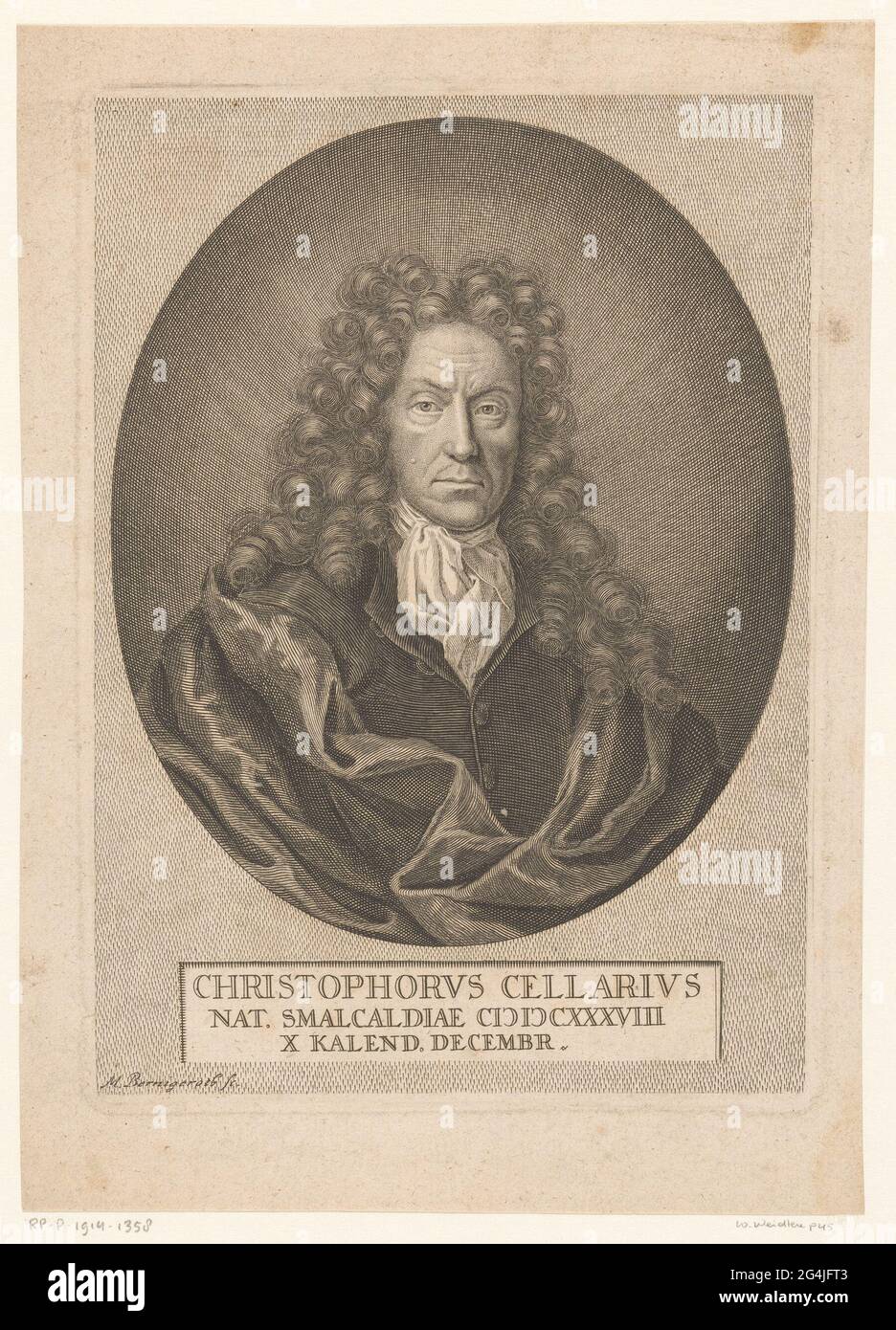 Portrait of Christoph Cellarius Stock Photo - Alamy