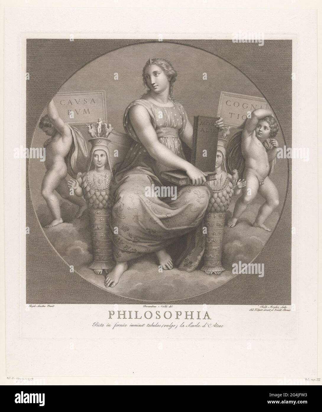 Philosophy; Philosophia; Tondi in the Stanza della Segnatura ...