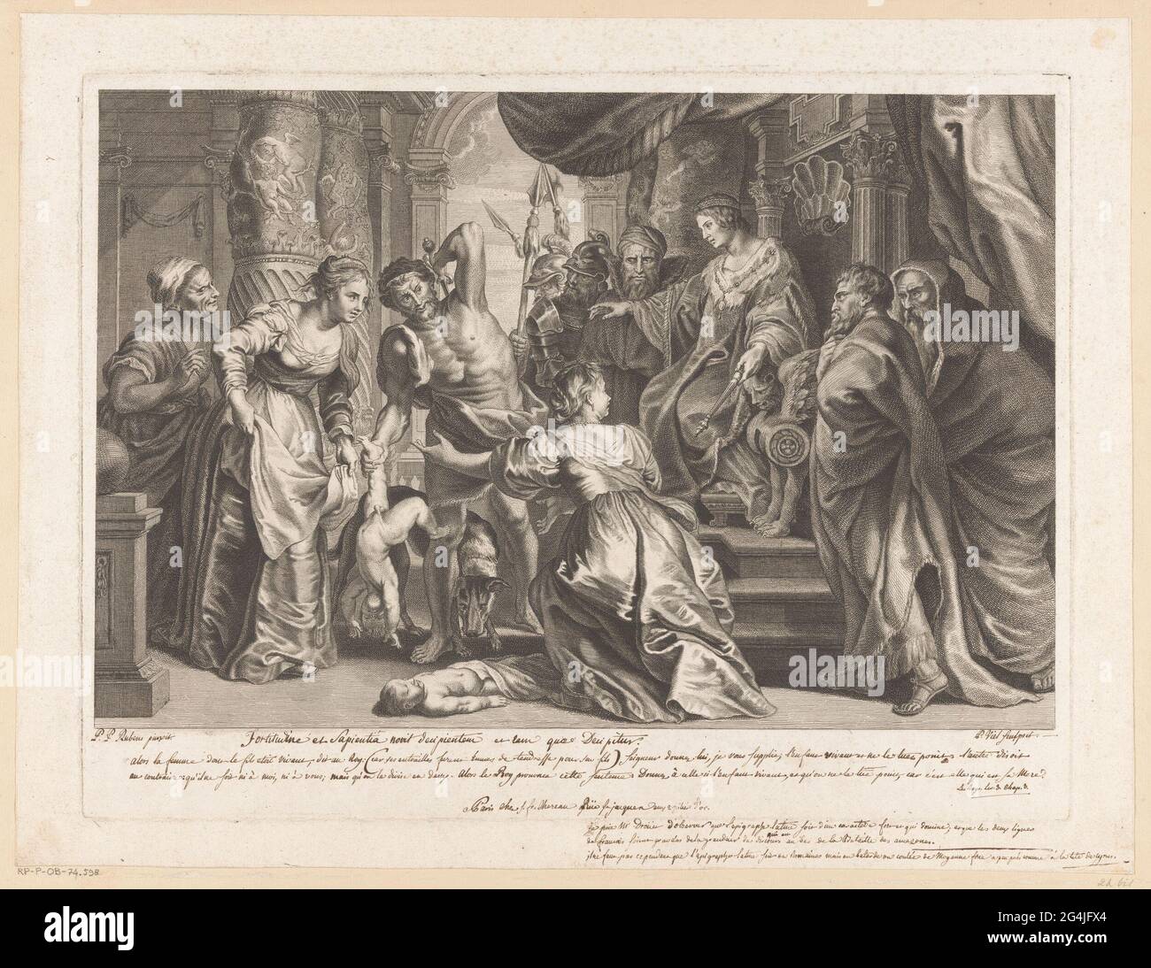 Judgment of Solomon Stock Photo - Alamy