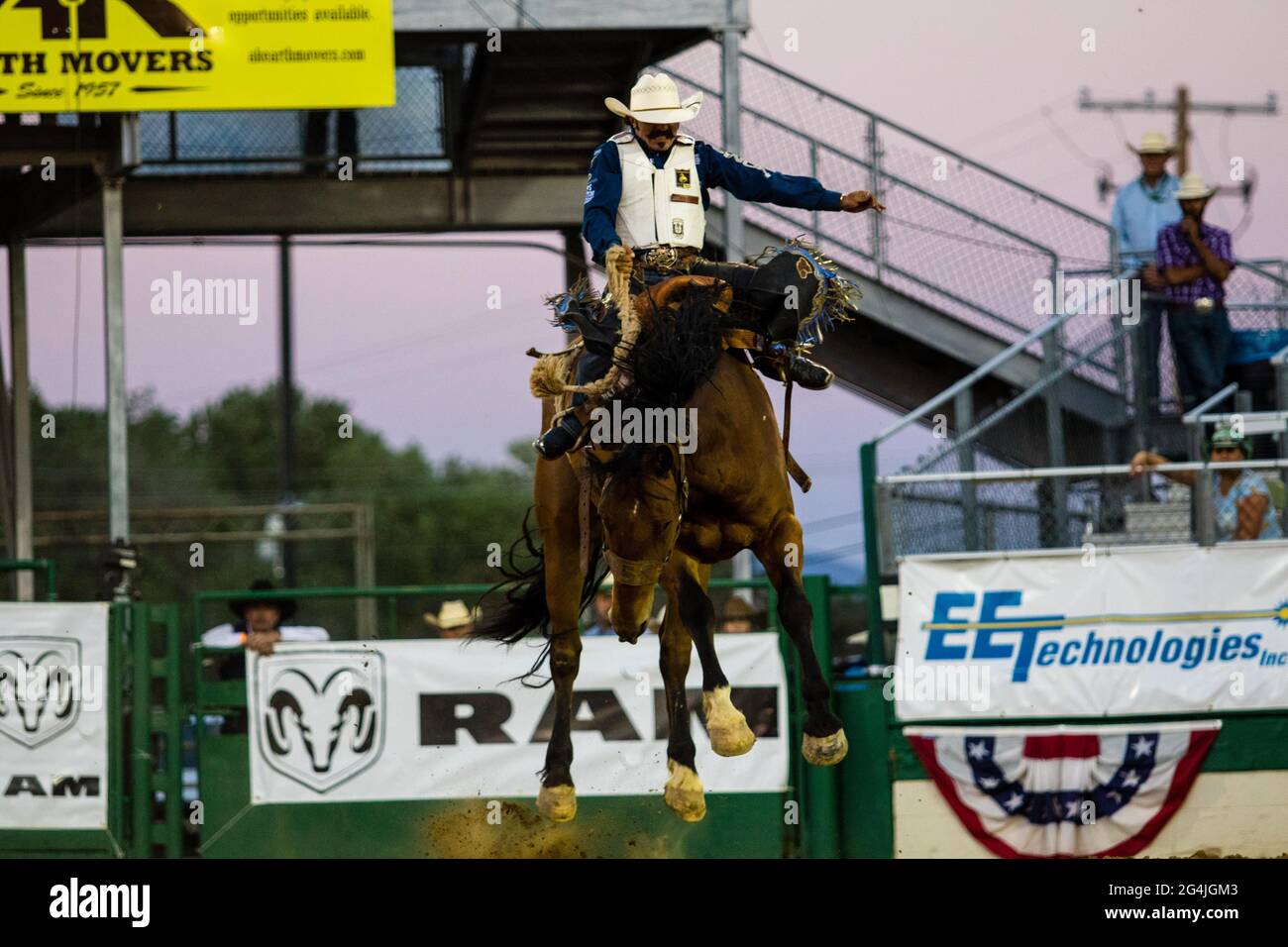 Reno, United States. 20th June, 2021. Mitch Pollock rides Major Spirit ...