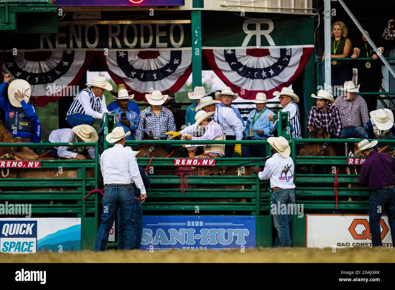 Reno, United States. 20th June, 2021. Cole Elshere prepares for his ...
