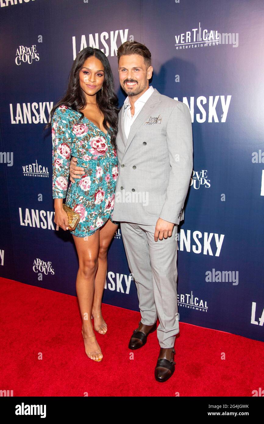 Los Angeles, USA. 21st June, 2021. David Cade with fiance attends Los ...