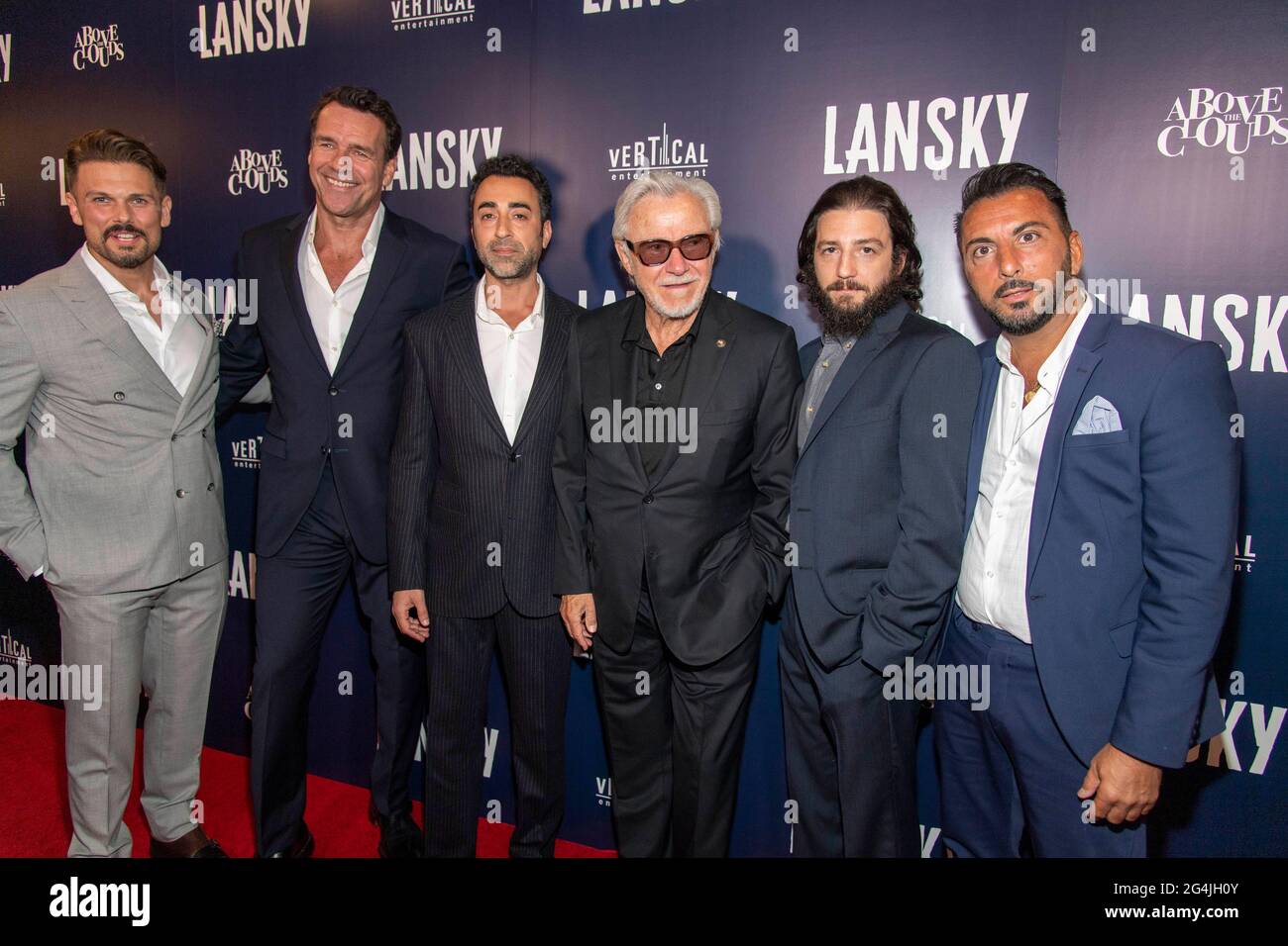 Los Angeles, USA. 21st June, 2021. Cast of LANSKY attends Los-Angeles ...