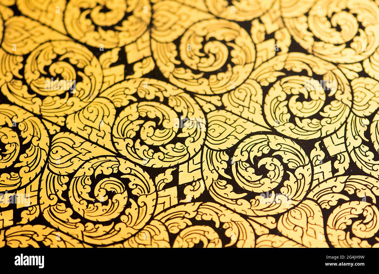 Traditional Thai style painting art,Lai Thai,Thailand Stock Photo - Alamy