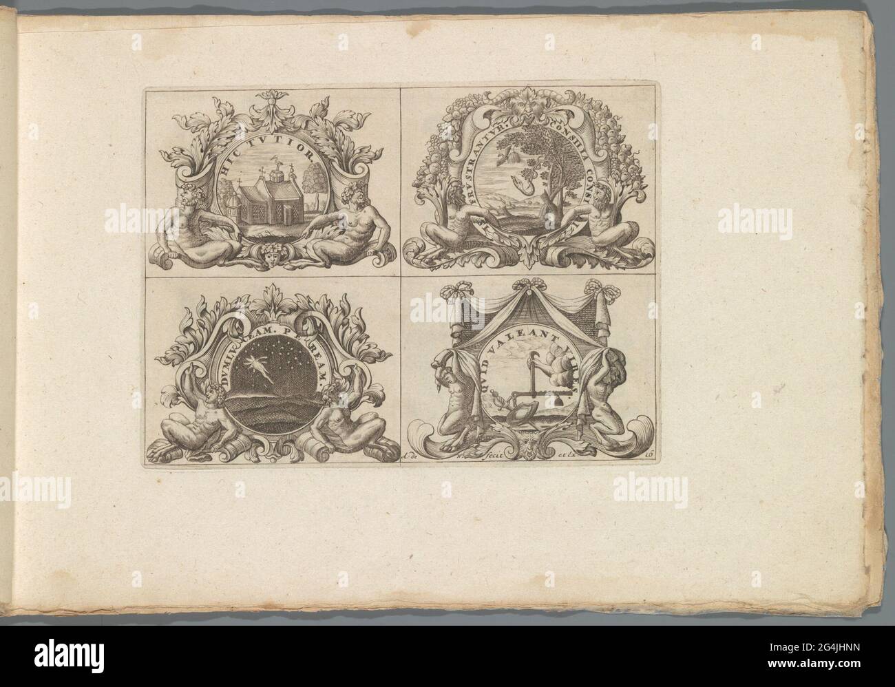 Print 16 from series "Livre des Plus Belles Devises ..."; Livre des ...
