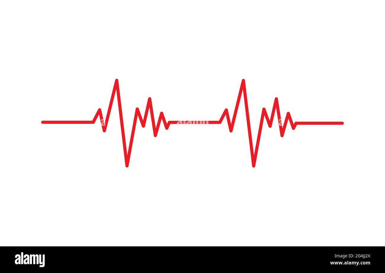 Heartbeat pulse line vector health medical concept for graphic design ...