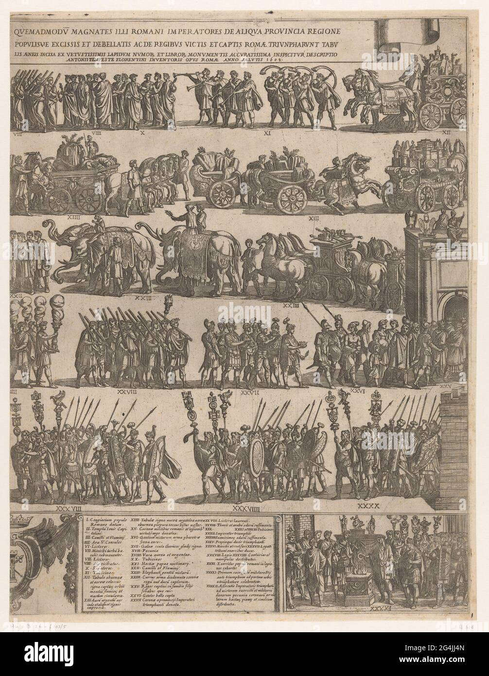 Triumph of a Roman emperor (right part). A triumphal of a Roman emperor ...