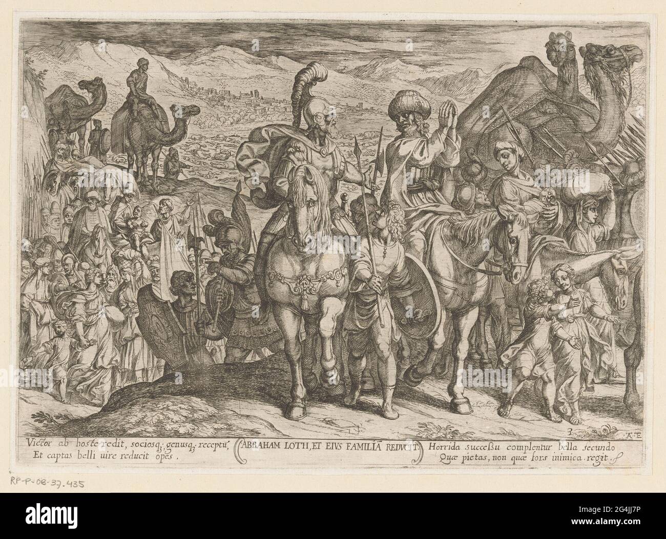 Abraham brings destiny and his family to his own country; Abraham Loth ...