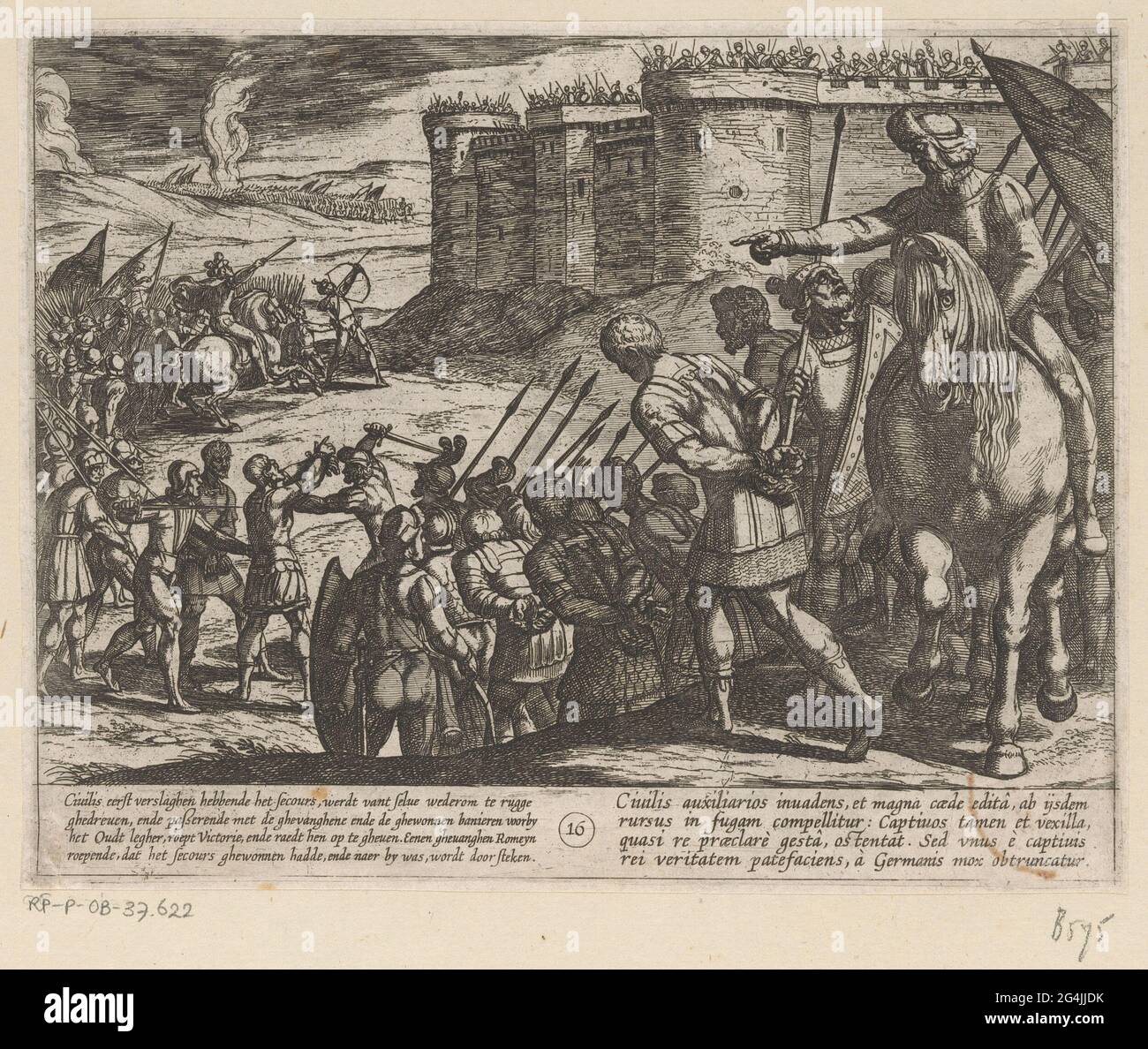 Roman prisoners for the fort; The Batavian wars against the Romans ...