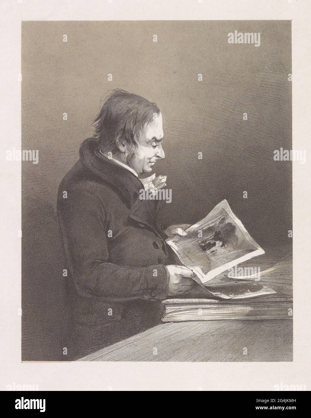 Portrait of artist Joseph Mallord William Turner. Portrait of artist ...