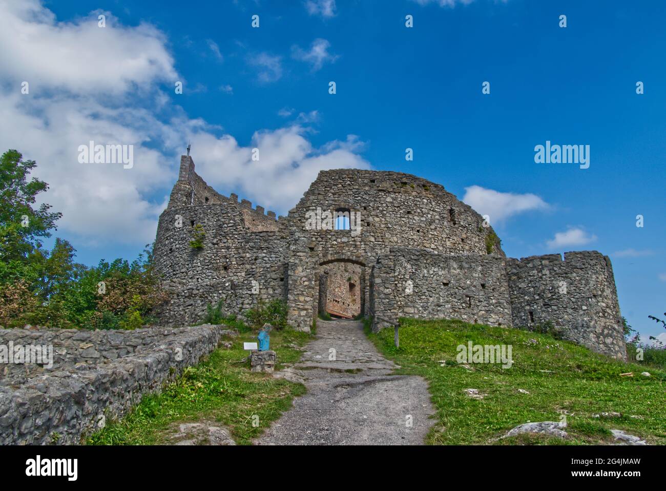 Eisenberg medieval hilltop castle ruin in the north of Pfronten ...