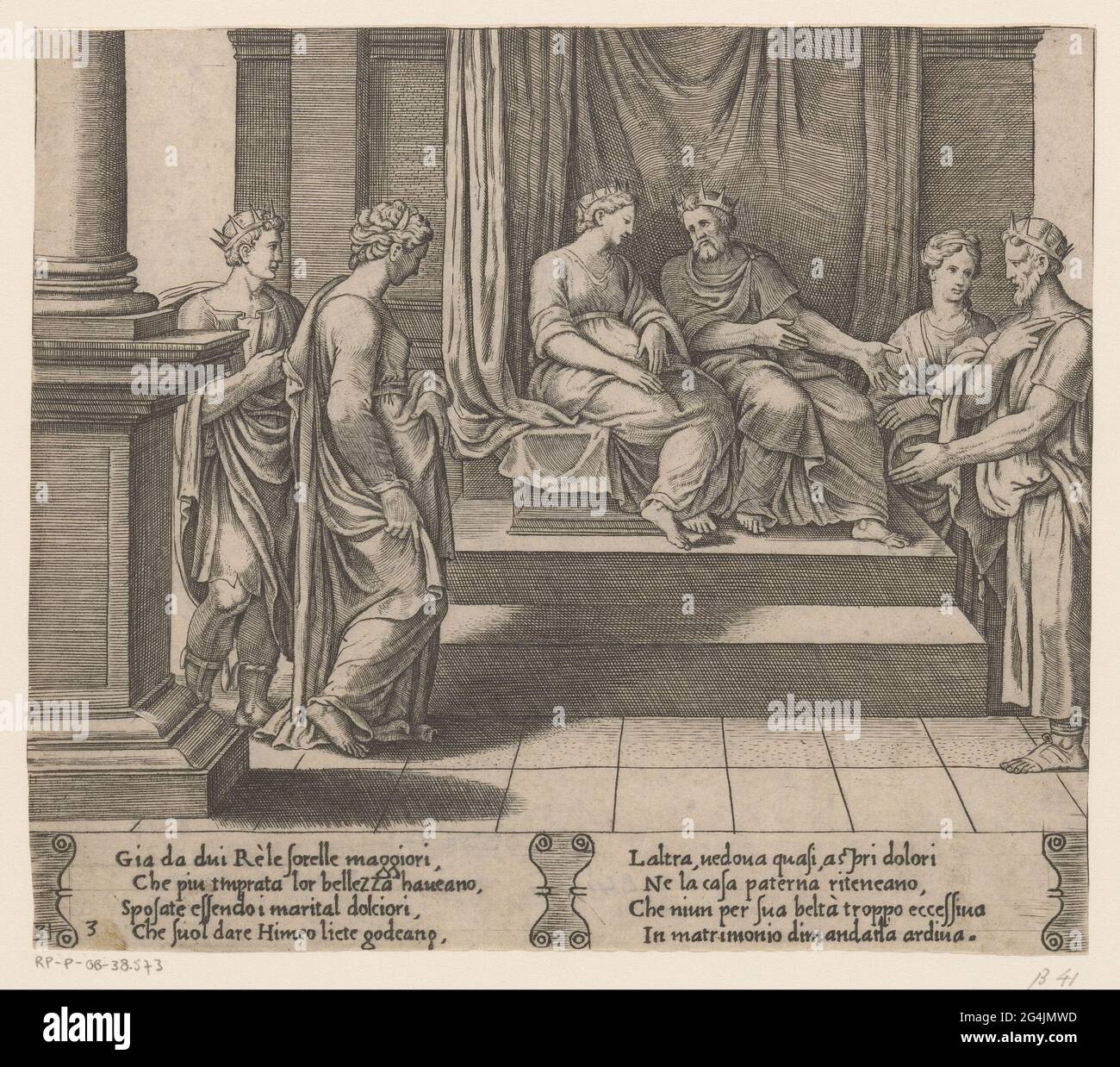 Psyche and her married sisters; Story of Amor and Psyche. Psyche and ...