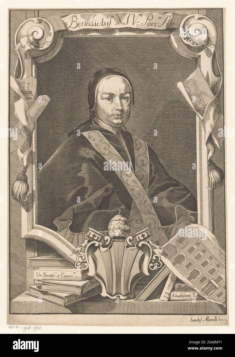 Portrait of Pope Benedict XIV Stock Photo - Alamy