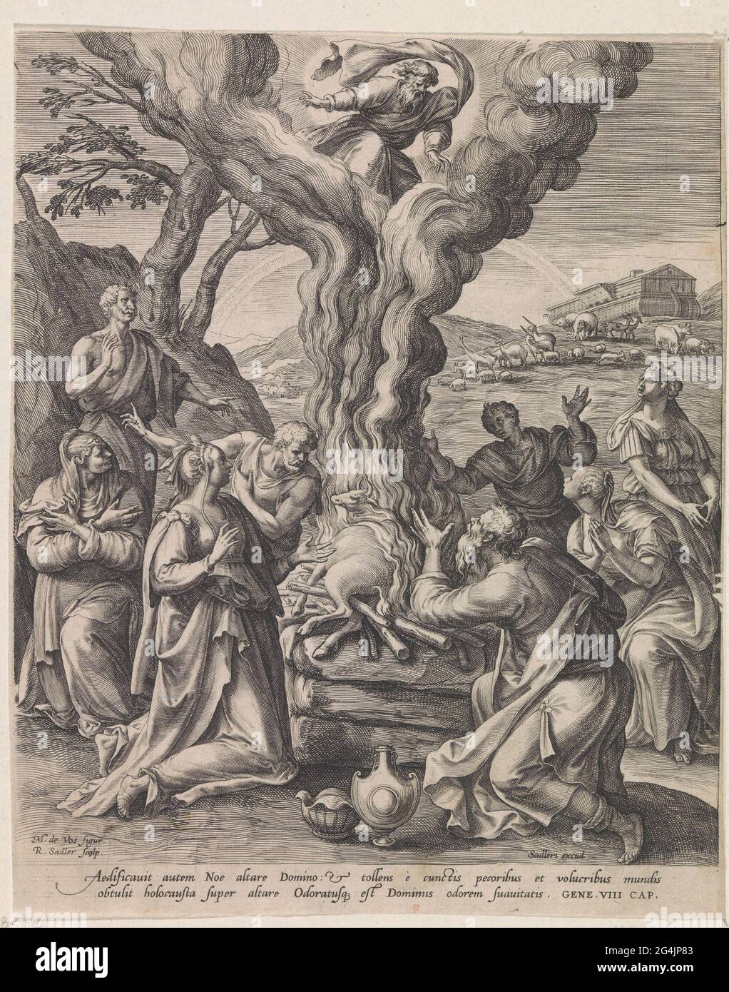 Sacrifice of Noah after the flood; Performances from the Old Testament ...