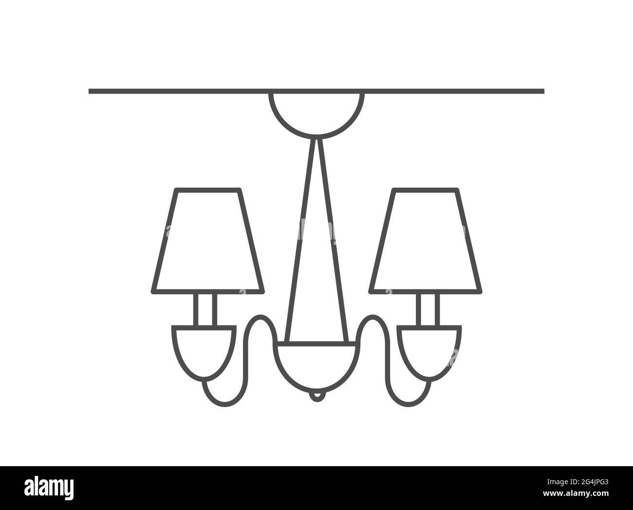 Illustration Of Simple Chandelier Modern Chandelier PNG Transparent