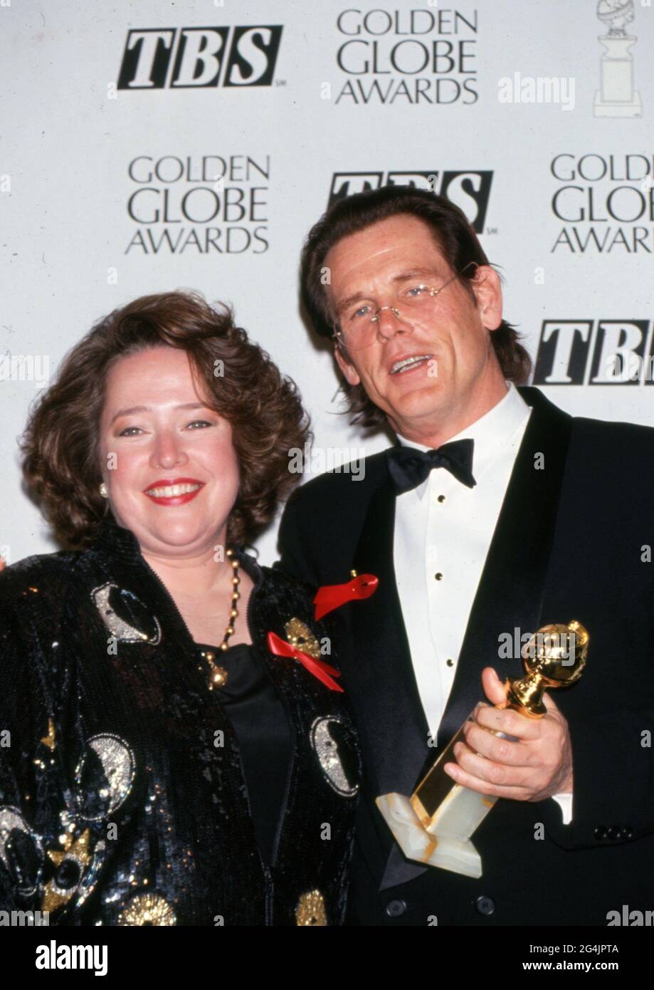 Kathy Bates and Nick Nolte at the 49th Annual Golden Globe Awards at ...
