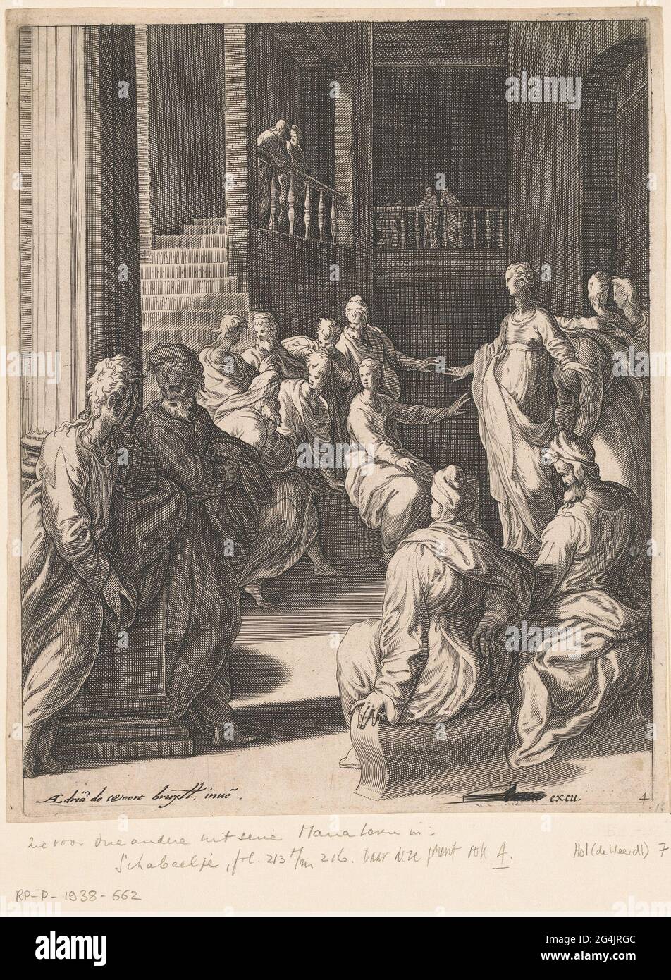 Christ in discussion with the scribes in the temple. The 12-year-old ...