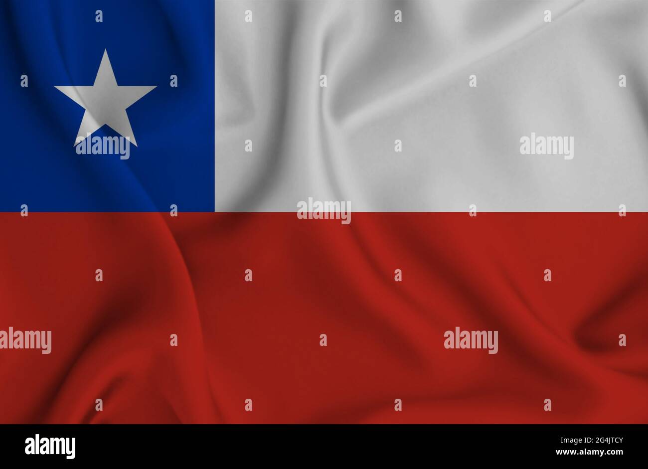 Illustration of waving Chile flag - great for background Stock Photo ...