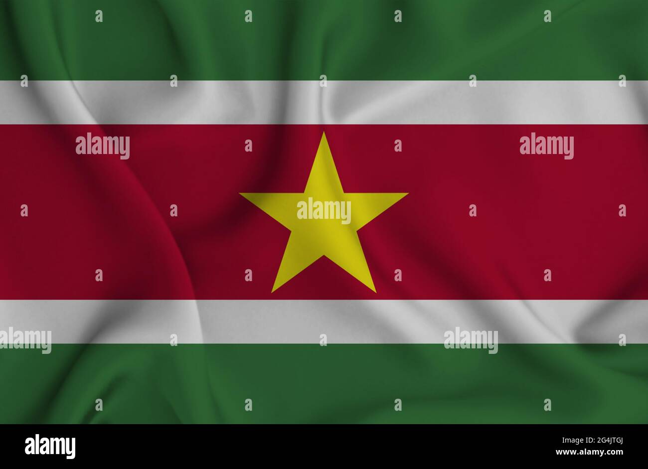 Illustration of waving Suriname flag - great for background Stock Photo ...