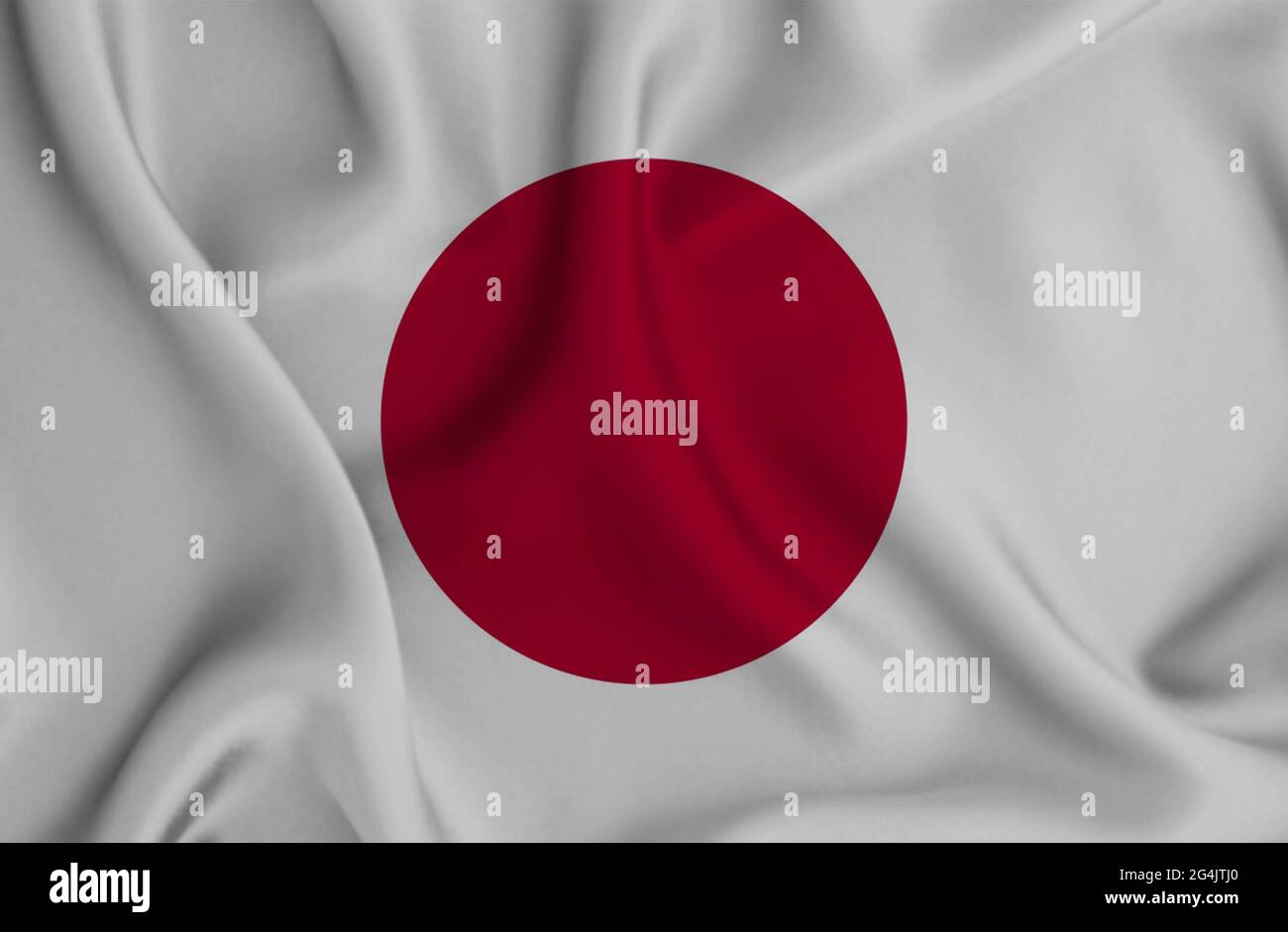 Illustration of waving Japan flag - great for background Stock Photo ...