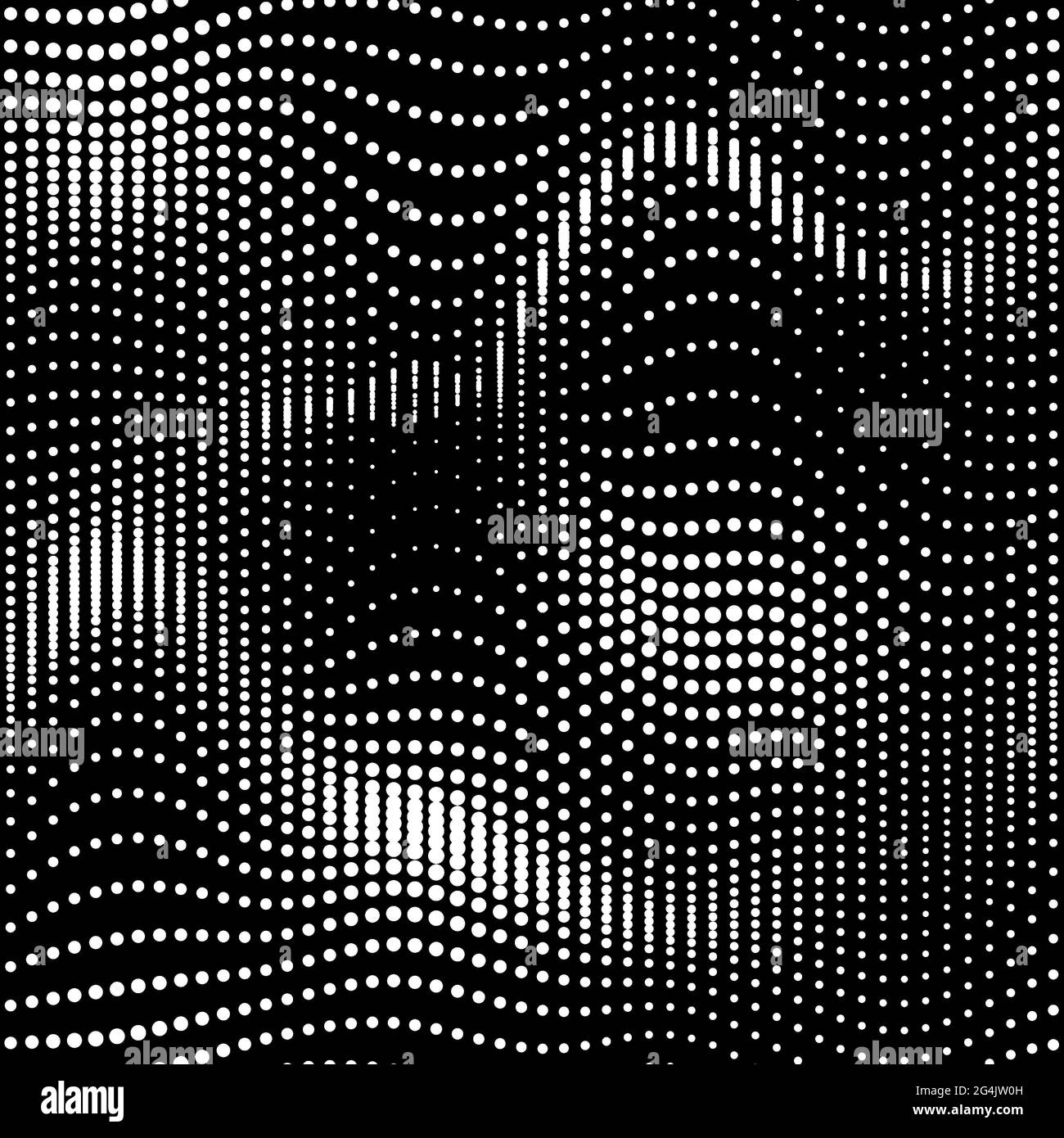 Seamless wavy array of dots pattern for print or digital use Stock ...