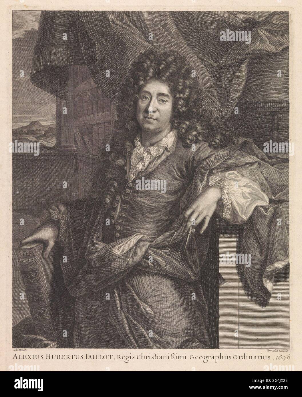 Portrait of Alexis Hubert Jaillot; Alexius Hubertus Iiaillot, Regis ...