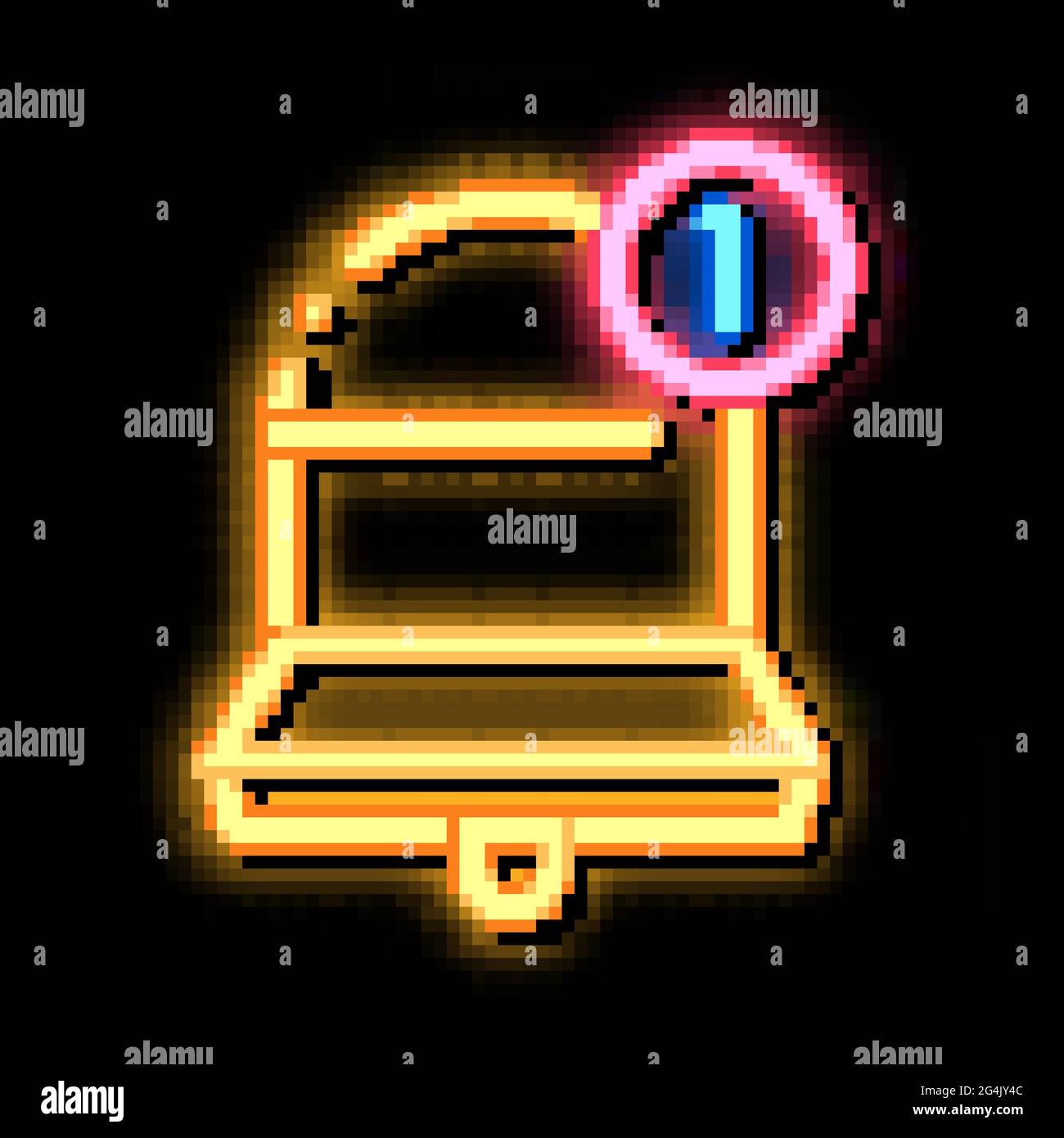 one new notice neon glow icon illustration Stock Vector Image & Art - Alamy