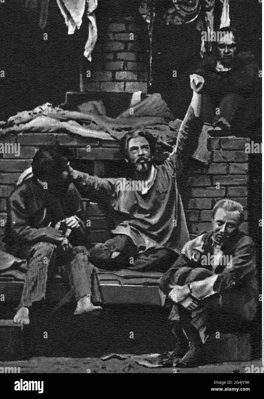 theatre / theater, play, "The Lower Depths", by Maxim Gorki (1868 ...