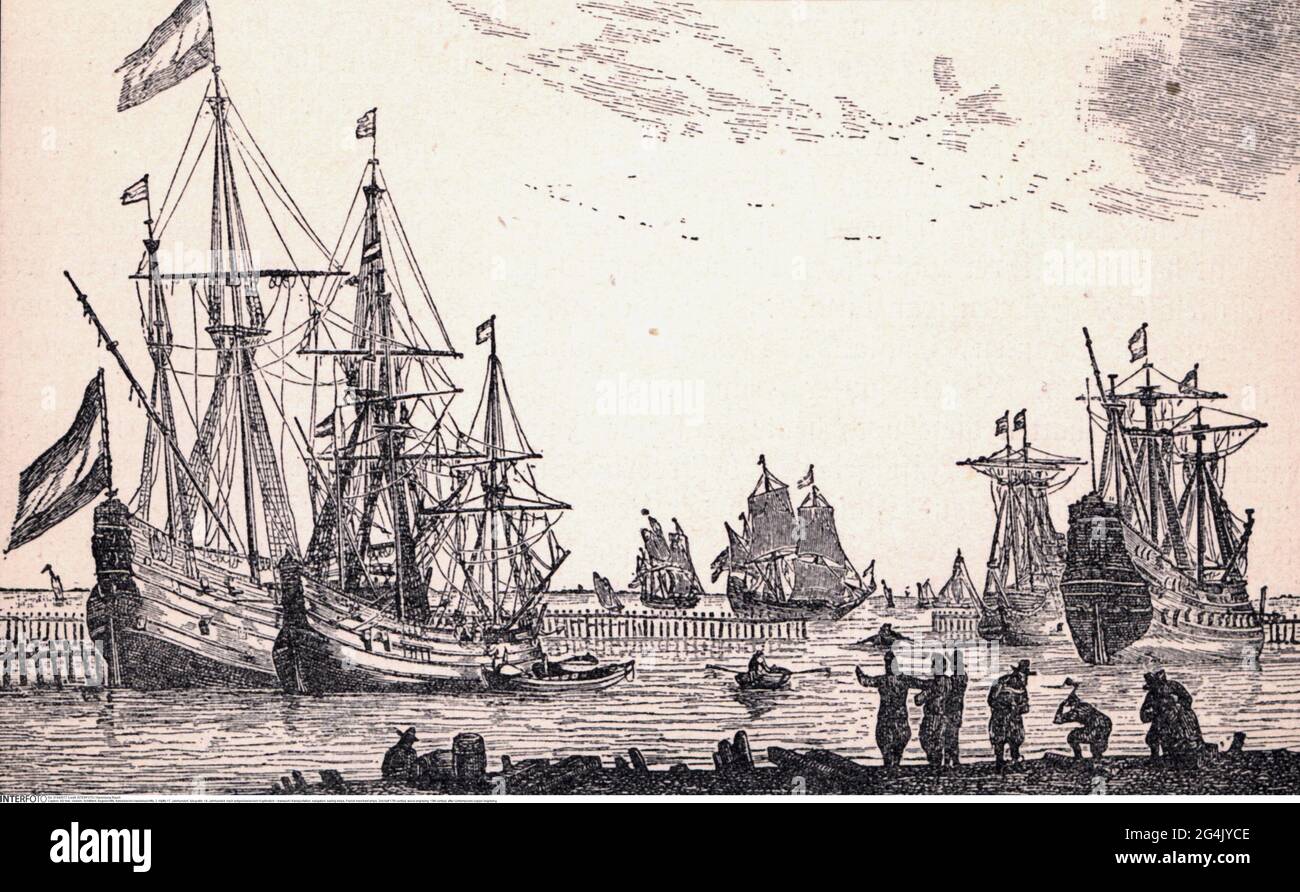 transport / transportation, navigation, sailing ships, French merchant ...