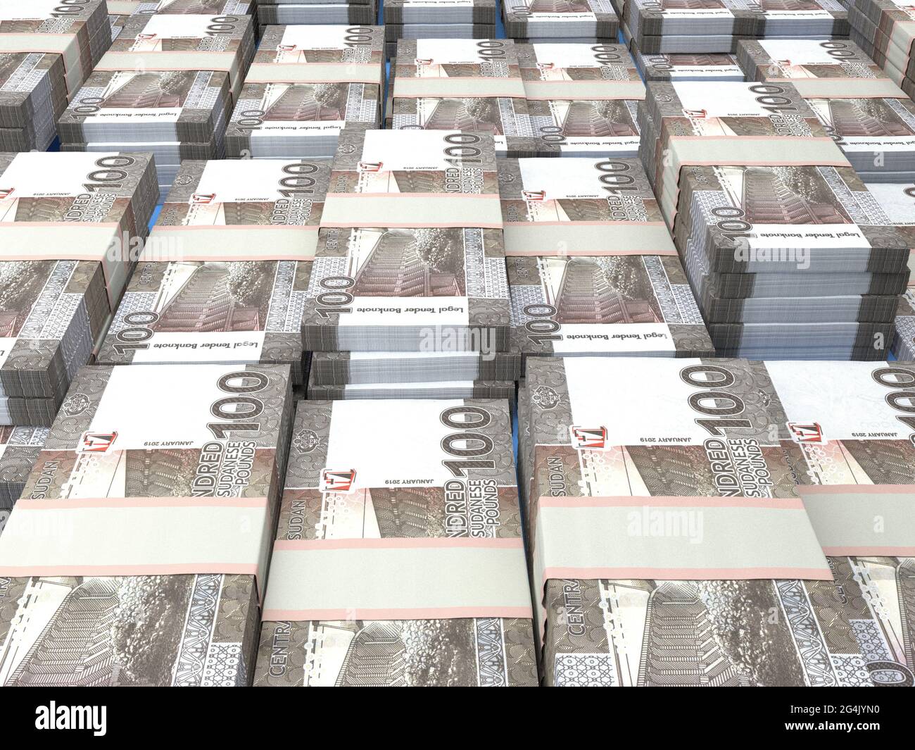 Money of Sudan. Sudanese pound bills. SDG banknotes. 100 pounds ...