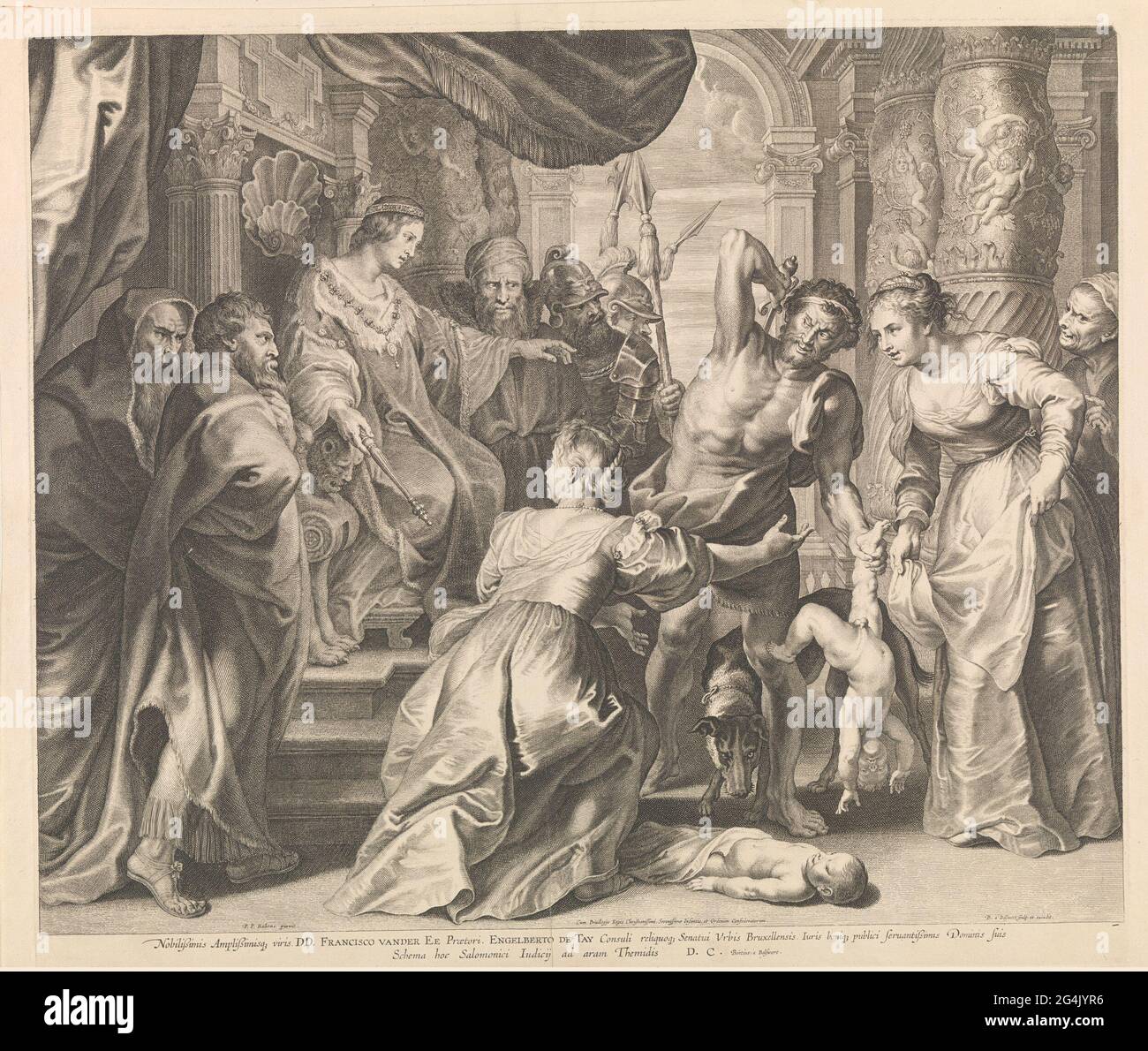 The judgment of Solomon Stock Photo - Alamy