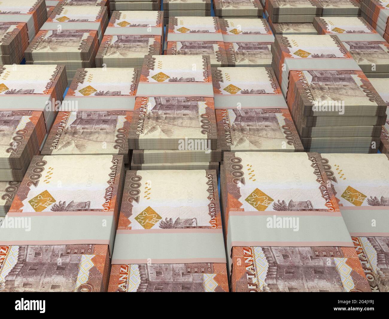 Money of Tanzania. Tanzania shilling bills. TZS banknotes. 2000 ...